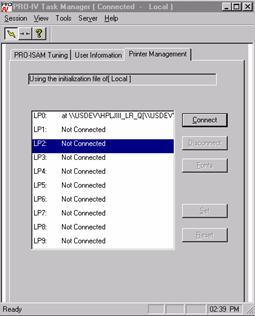 Printer Management Page